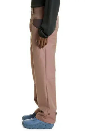 Kiko Kostadinov Mcnamara Uniform Cotton Blend Trousers In Antique